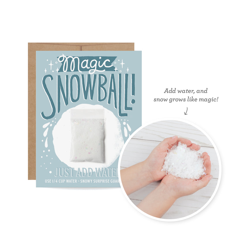 Snow Card - Magic Snowball (Blue) – Inklings Paperie